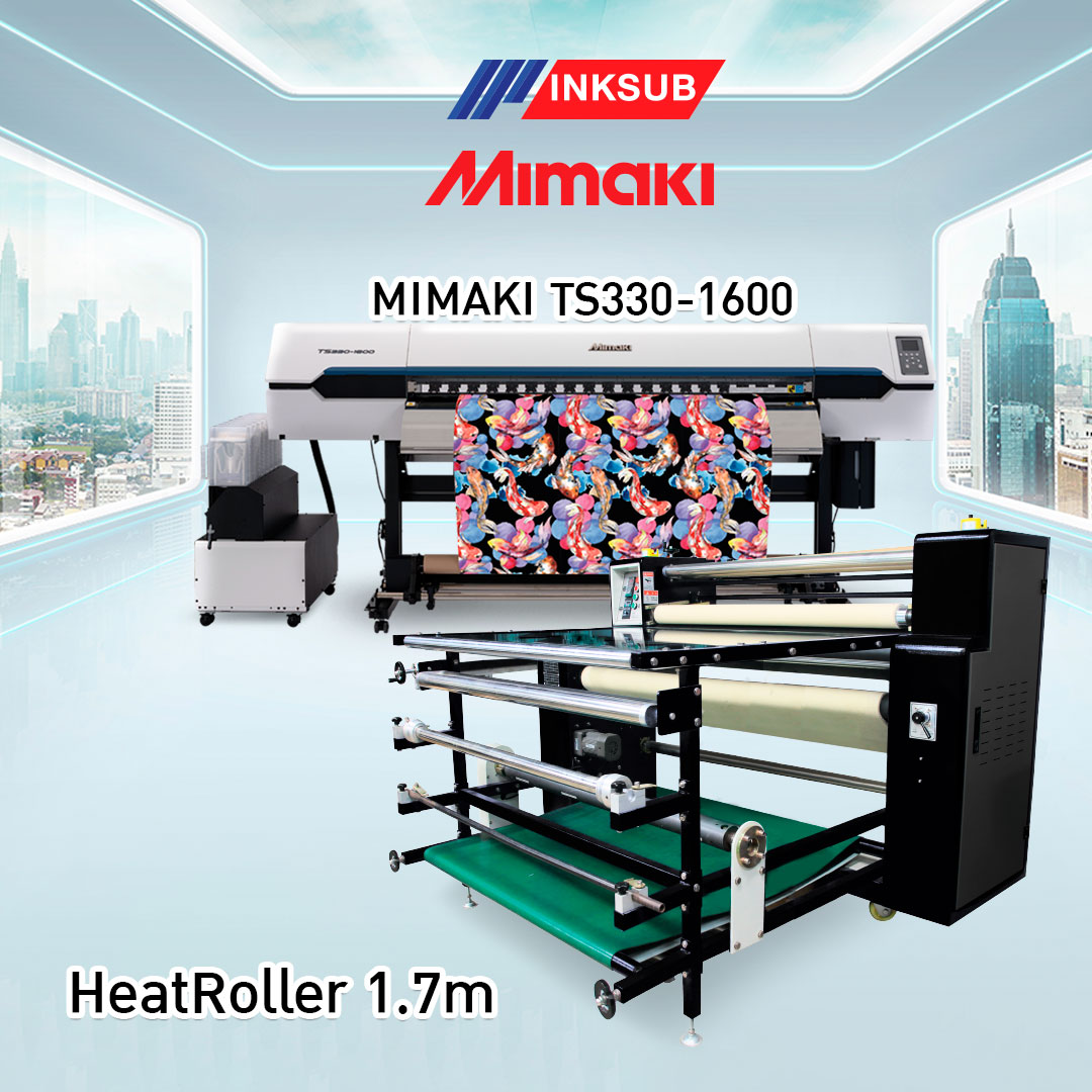 เครื่องพิมพ์สกรีน mimaki ts330 จับคู่ Heatroller 1.7m - Mimaki Thailand